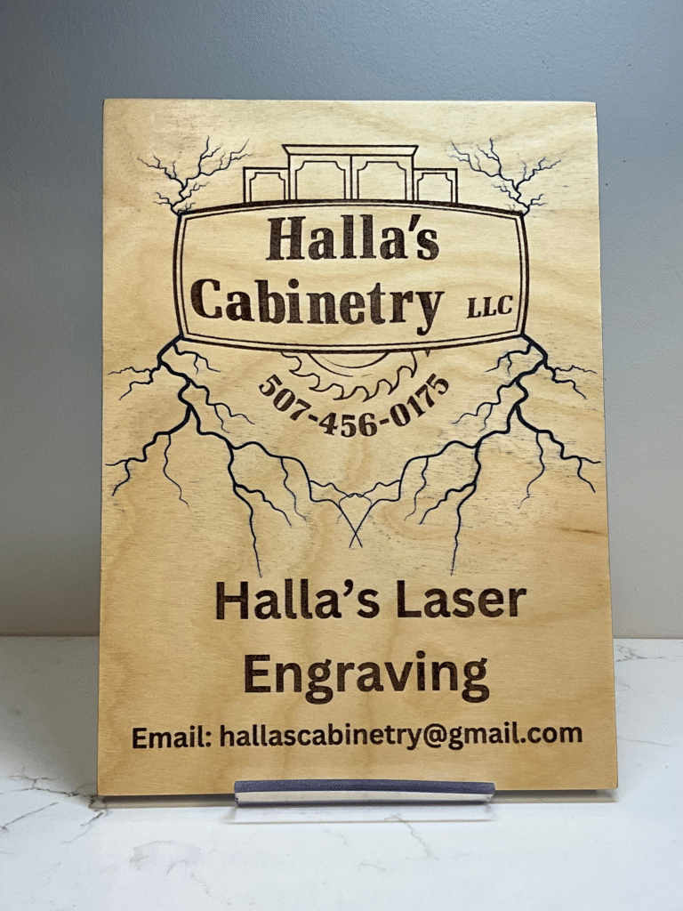 Laser Engraving - Halla's Cabinetry - Owatonna, MN